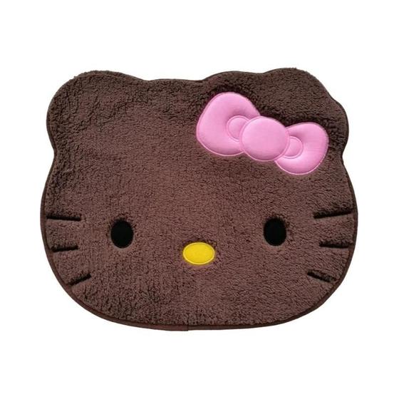Tapete De Pelúcia Hello Kitty Macio Antiderrapante Capacho Absorvente ...