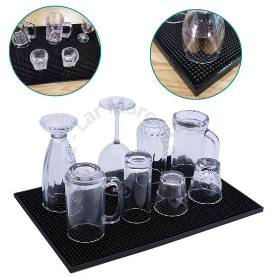 Tapete Escorredor De Louça Grande Silicone Bar Mat 30x45 Cm - Clink ...