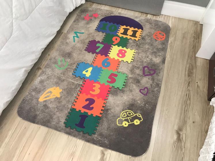 Tapete Infantil Atividades Transfer 95x130cm Amarelinha - Tapetes ...