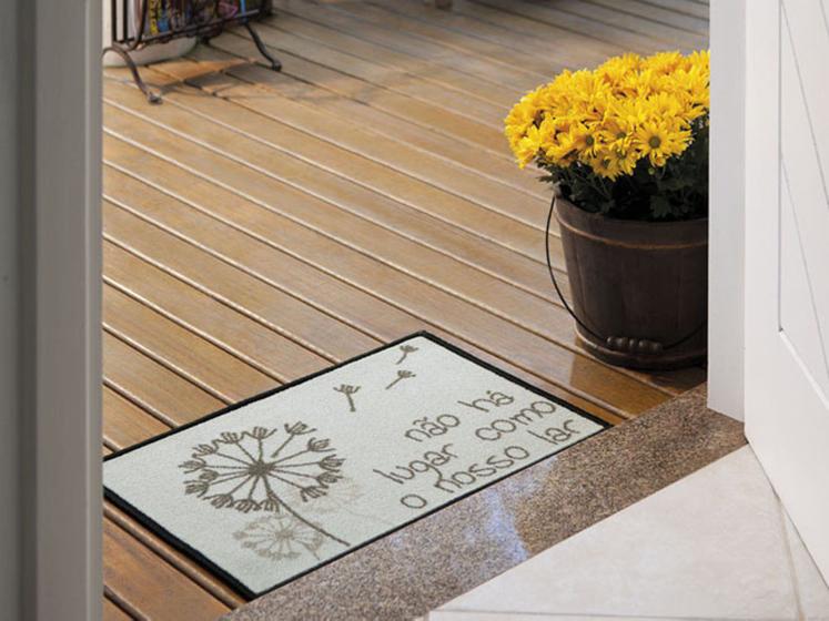 Tapete para Porta de Entrada Toc Toc Nosso Lar - 40x60cm - Aroeira ...