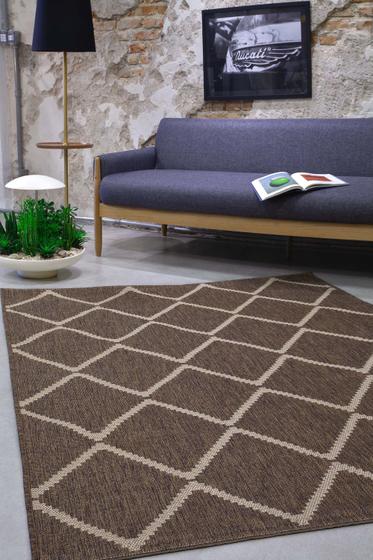 Tapete Para Sala Sisal Wave Des 01 3x2 Marrom Bege Antiderrapante ...