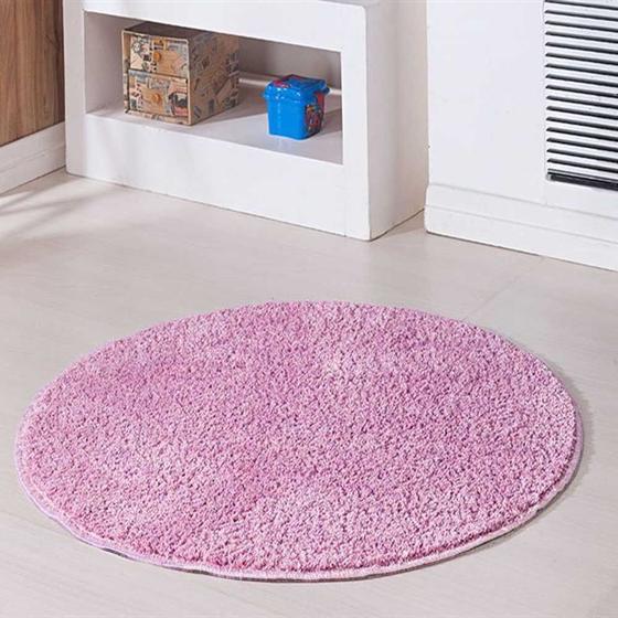 Tapete Redondo 1,00m Classic Rosa Claro - Oásis Tapetes - Tapete ...