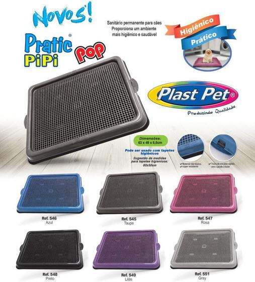 Tapete Sanitário Para Cães Banheiro Pratic Pipi Pop - Plast Pet ...