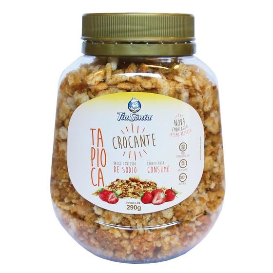 Tapioca Crocante Granola Baixo Sódio Pote 290gr Tia Sônia - Tapioca ...