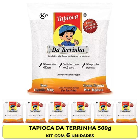 Tapioca Da Terrinha 500g - kit com 6 pacotes - Tapioca - Magazine Luiza