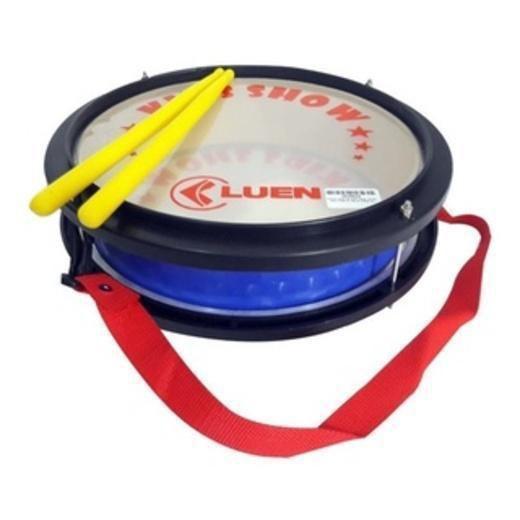 Tarol Infantil Azul Luen Kids Percussão Musical Caixa Guerra - Bateria ...