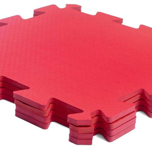 Tatame vermelho 12 placas com bordas 50 x 50 10mm - TATAME KIDS ...