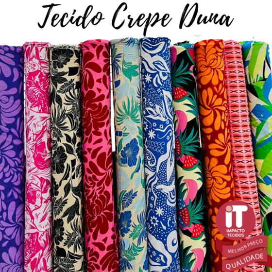 Tecido Crepe Duna 1metro x 1,46 - Impacto Tecidos - Tecidos - Magazine ...