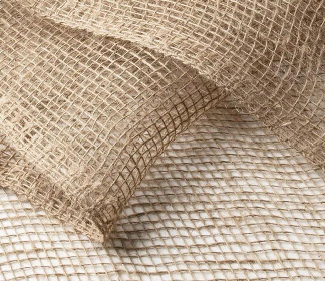 Tecido De Juta Aberta Tela Artesanato Decoração Sisal Venda p/Metro ...