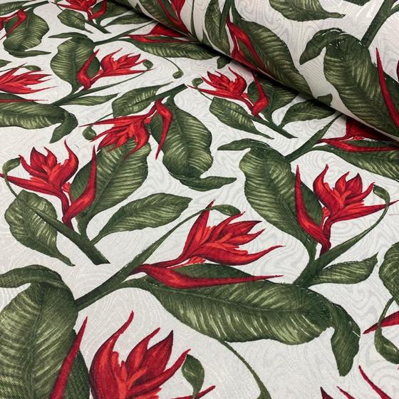 Tecido Estampado Para Decorações Costela Folhagem 1,40 de Largura 1 ...