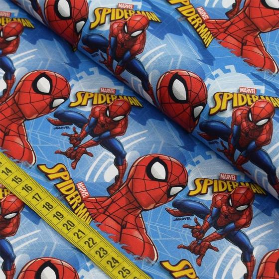 Tecido Estampado para Patchwork - Marvel Homem Aranha : Spider Man Face ...