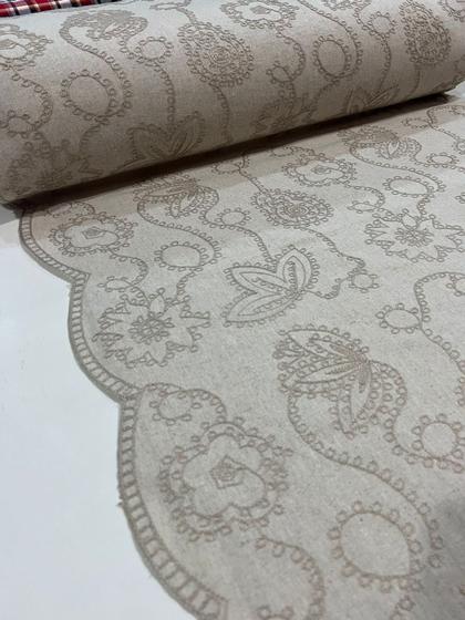 Tecido Linho Bordado 1m x 1,4m - Impacto tecidos - Tecidos - Magazine Luiza