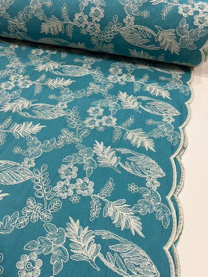 Tecido Linho Bordado 1m x 1,4m - Impacto tecidos - Tecidos - Magazine Luiza