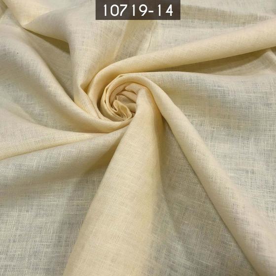 Tecido Linho Puro 100% Linho Amarelo Bebe - Ribnits - Tecidos ...