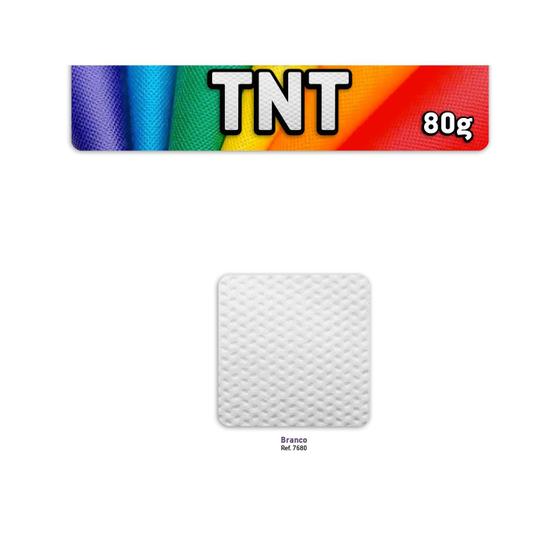 Tecido Não Tecido (TNT) 80g largura 1,40m Make+ Branco (metro ...