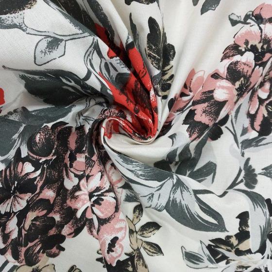 Tecido Percal Estampado 150 fios - Real Tecidos - Tecidos - Magazine Luiza