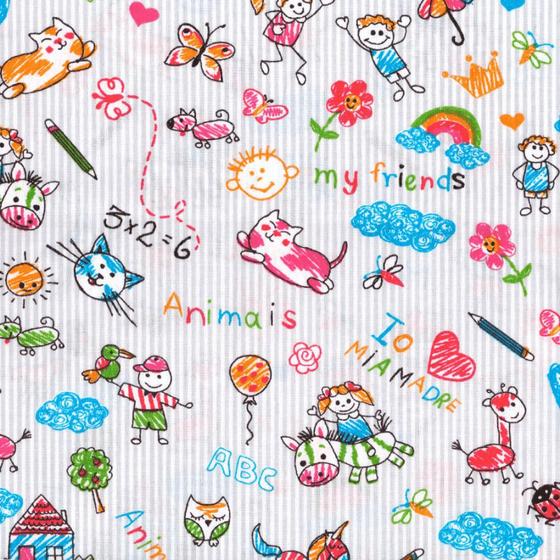 Tecido Tricoline Estampado Infantil 2916v02 - PURO ALGODÃO - Tecidos ...