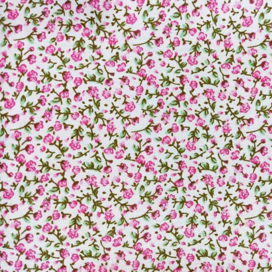 Tecido Tricoline Mini Floral Rosa tsg 50cm x 1,50 metros 100% Algodão ...