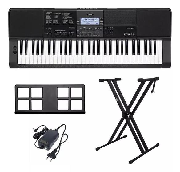 Teclado Casio Ct X800 CTX800 Kit - Teclado Arranjador - Magazine Luiza