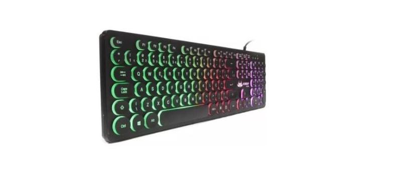 Teclado com teclas redonda led rgb silencioso kp-2059 - Knup - Teclado ...