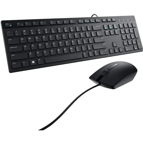 Teclado E Mouse Com Fio Dell Km300C Inglês - Kit Teclado e Mouse ...