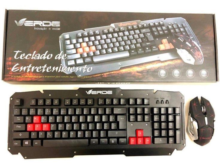 Teclado e Mouse sem fio jp-t2000 - Verde - Kit Teclado e Mouse ...