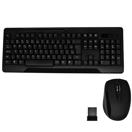 Teclado E Mouse Sem Fio USB Wireless 2.4ghz - Caerus - Kit Teclado e Mouse - Magazine Luiza