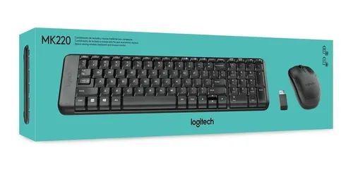 Teclado e Mouse Sem Fio Wireless Logitech ABNT2 Kit Combo MK220 e M150 ...