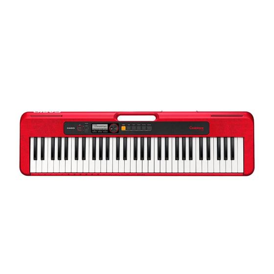 Teclado eletrônico com 61 teclas tela LCD Casio CTS 200 RD Teclado ...