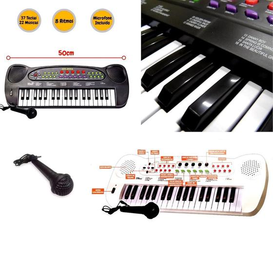 Teclado Eletrônico Infantil Para Iniciantes com Muitos Recursos Demos e ...