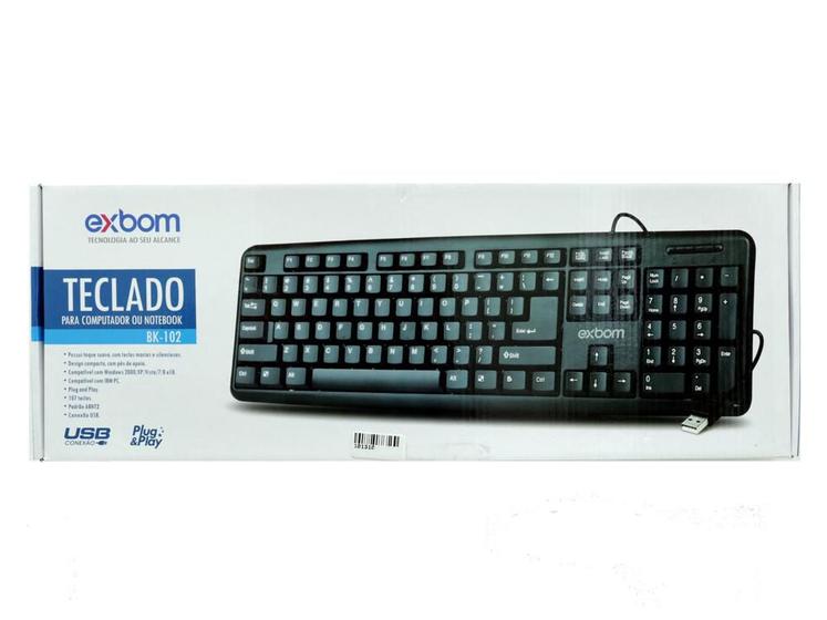Teclado Externo USB Exbom Standard Abnt BR - Teclado - Magazine Luiza