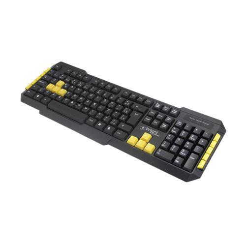 Teclado Gamer Bright ABNT2 Preto/Amarelo - 0183 - Teclado Gamer ...