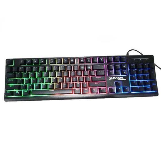 Teclado Gamer Iluminado Bright Semi-Mecânico - Teclado Gamer - Magazine ...