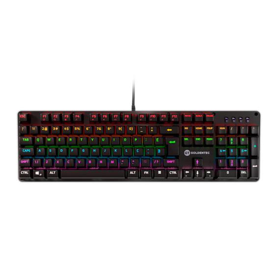 Teclado Gamer Mecânico com LED RGB, Anti Ghosting e Blue Switch GT ...