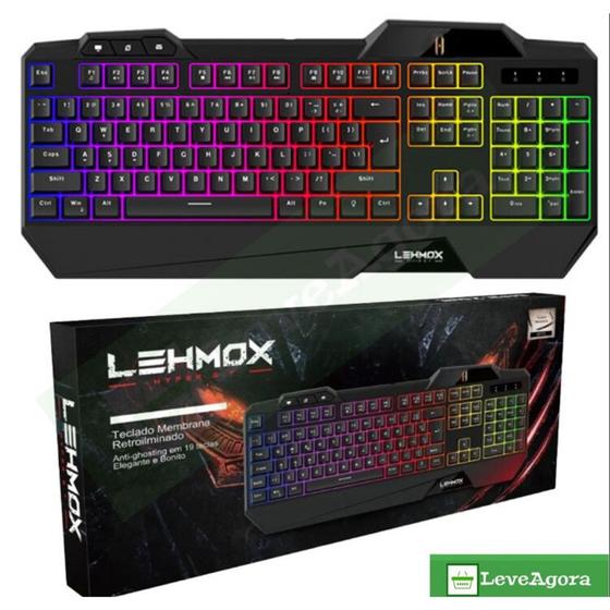 Teclado Gamer Membrana - Lehmox Gt-t3 - Rgb/usb - Teclado Gamer ...