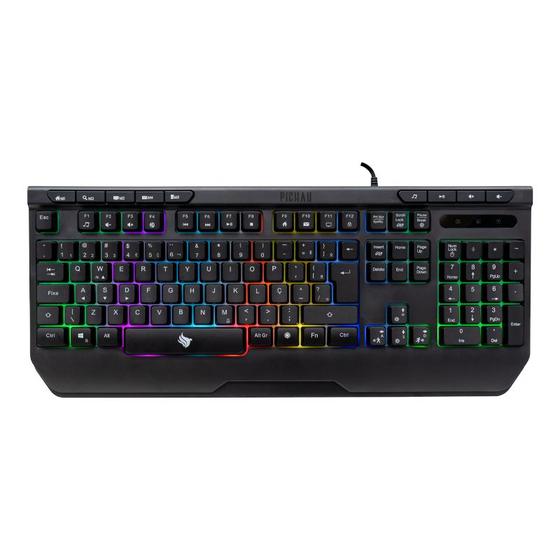 Teclado Gamer Pichau P432 Venus, RGB, ABNT2, Preto, PGK-P432VN-RGB01 ...