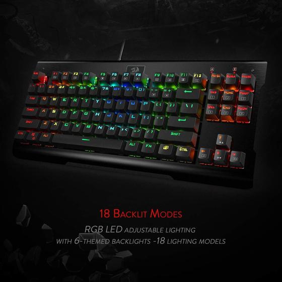Teclado gamer redragon visnu k561 rgb switch blue - Teclado Gamer - Magazine Luiza
