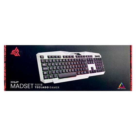Teclado Knup Gamer Madset LED RGB - Teclado - Magazine Luiza
