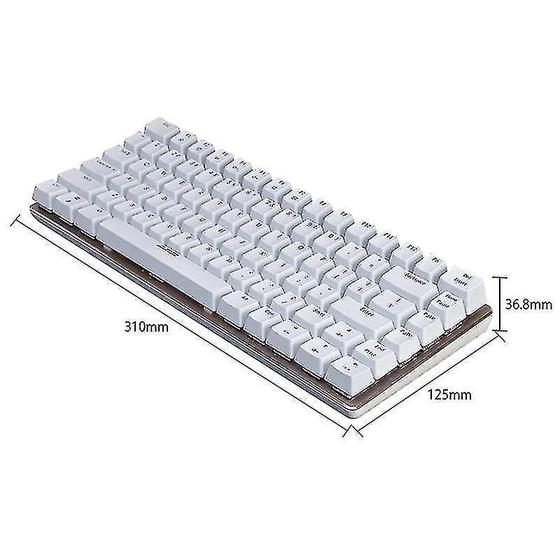 Teclado Mecânico Ajazz 82 Teclas - Switch Azul - Para Jogos e Notebook ...