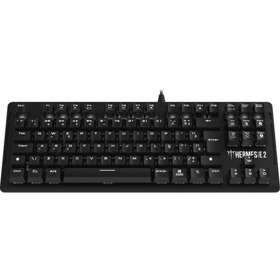 Teclado Mecânico Gamer Gamdias Hermes E2 Led White, Switch Red, ABNT2 - Teclado - Magazine Luiza