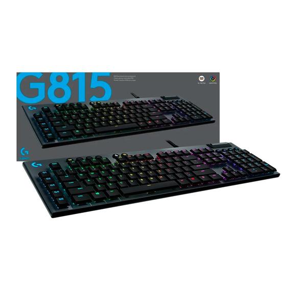 Teclado Mecânico Gamer Logitech G815 Com Fio RGB Preto USB - Teclado - Magazine Luiza