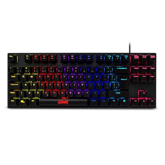 Teclado Mecânico Gamer Multilaser GK-510, LED Rainbow, Switch Blue ...