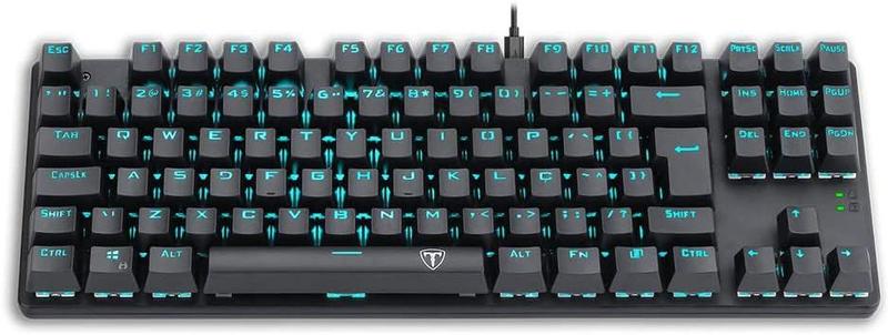 Teclado Mecânico Gamer T-Dagger Bora Switch Outemu Mk2 Blue Led Azul ...