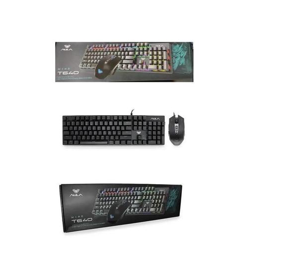 Teclado Mecânico Keyboard Mouse Combo Wind T640 Aula - Kit Gamer ...