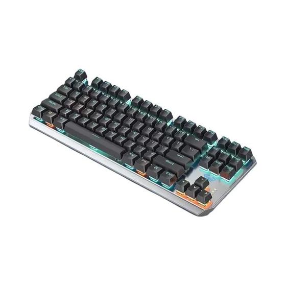 Teclado Mecânico Para Jogos Retroiluminado RGB AULA F3087 Com Fio Anti ...