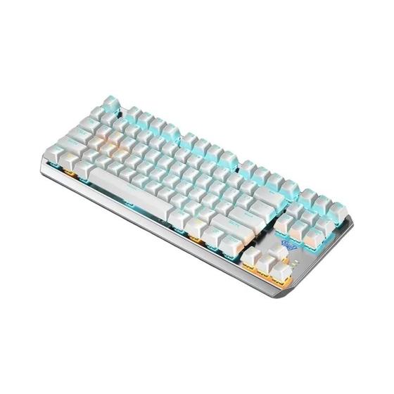 Teclado Mecânico Para Jogos RGB Com Fio 87 Teclas Anti Ghosting Painel ...