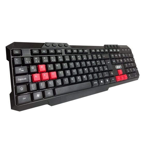 Teclado Multimídia Com Teclas Destacadas Knup KP-2034A+ - Teclado ...