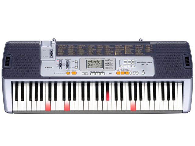 Teclado Musical Casio LK 100 para iniciantes - 5 oitavas - Com teclas ...