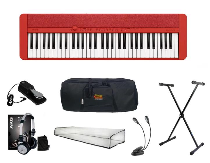 Teclado Musical Casiotone CTS1 Ct-s1 Vermelho Casio Kit Ch1 - Teclado ...