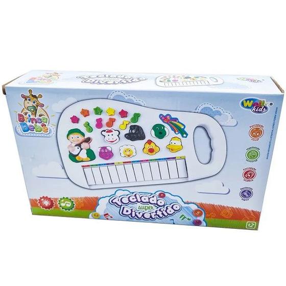 Teclado Piano Musical Infantil BABY Fazendinha Iaiao C/ LUZ - WELL KIDS ...